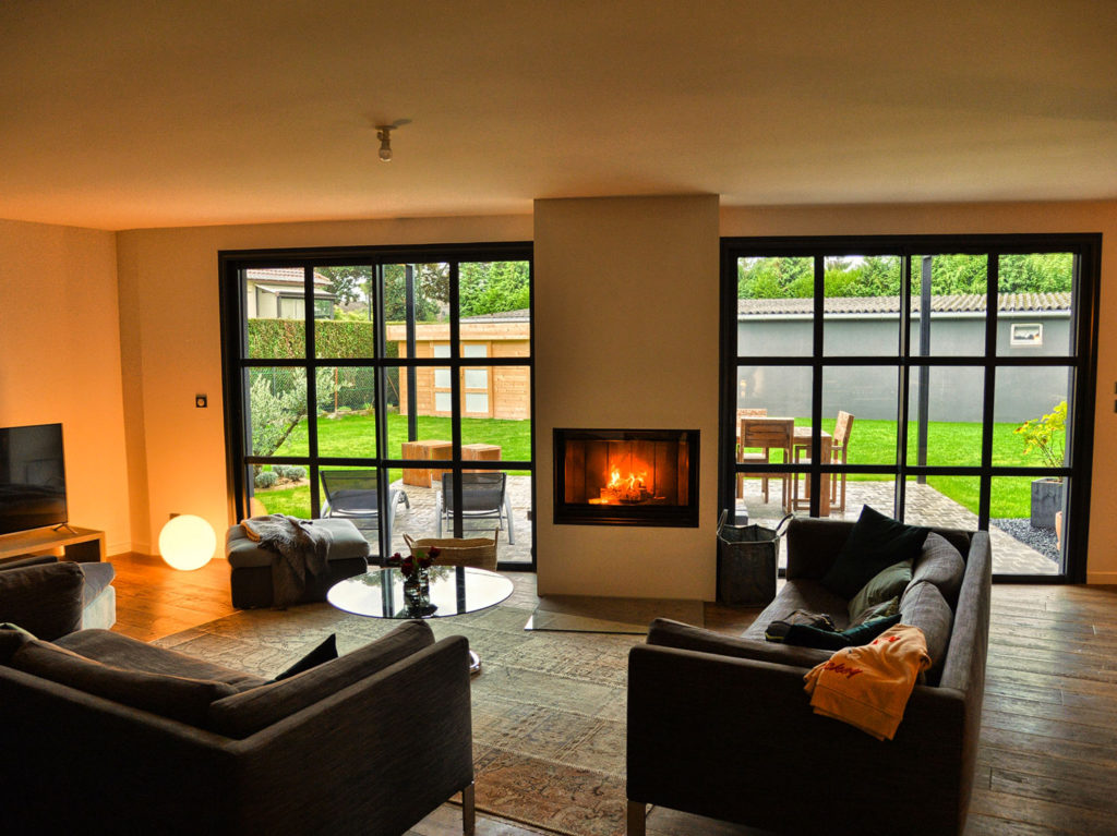 Foyer bois dans une maison à Mont Saint Aignan - Origine Rouen