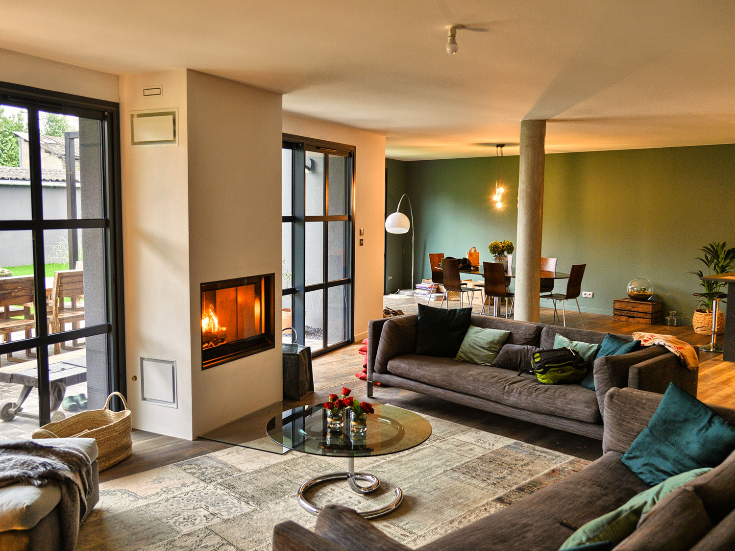 Foyer bois dans une maison à Mont Saint Aignan - Origine Rouen